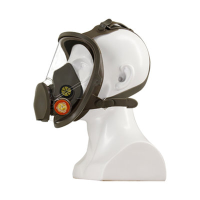 China Gas Mask Manufacturer Supplied Spherical Full Face Mask Respirator Activated Carbon Filter yigu Gas Mask supplier
