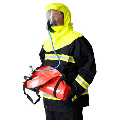 factory self-rescue fire escape 3L steel cylinder Portable compressed Air respirator EEBD firefighting safety device supplier