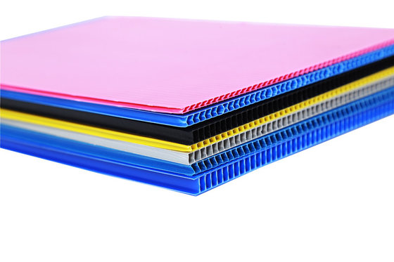 Factory Price Colored Coreflute/ Corrugated/ Correx PP Plastic Hollow Sheet 4 x 8