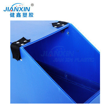 Custom Made High Quality Blue PP Plastic Corrugated Sheet /Coroplast Box