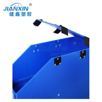 Custom Made High Quality Blue PP Plastic Corrugated Sheet /Coroplast Box