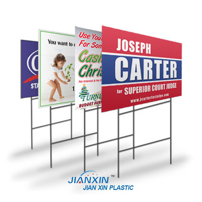 PP Correx Sheets UV Printing Advertising 18" x 24" Corrugated Plastic Signs