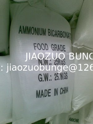 Edible Ammonium Bicarbonate 99.2%Min for Food Additive