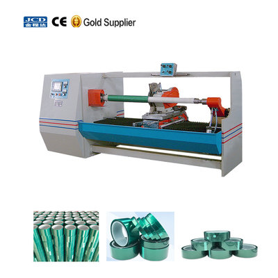 JC-C01 Full Automatic high precision single shaft adhesive tape log roll cutting machine