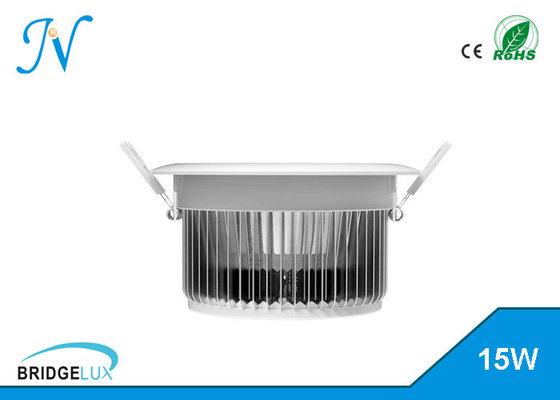 Round Dimmable 15w Recessed Led Downlight Retrofit With Bridgelux Chip