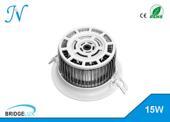 Round Dimmable 15w Recessed Led Downlight Retrofit With Bridgelux Chip