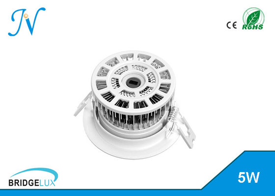 Large Brilliant 5w Led Downlight Recessed Lighting With Led Bridgelux 45mil Chip