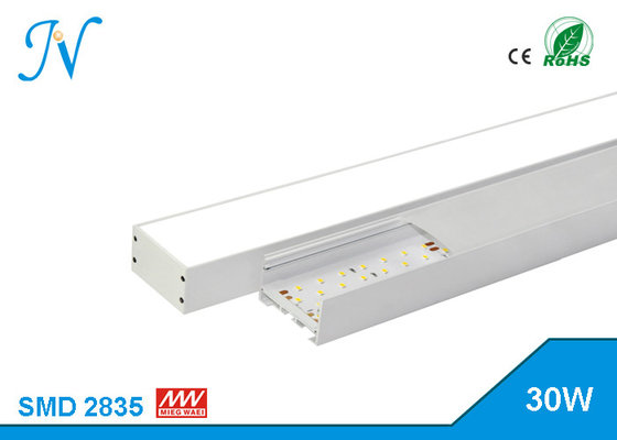 Modern Recessed Linear Suspension Led Lighting 2400Lm For Stair Lighting