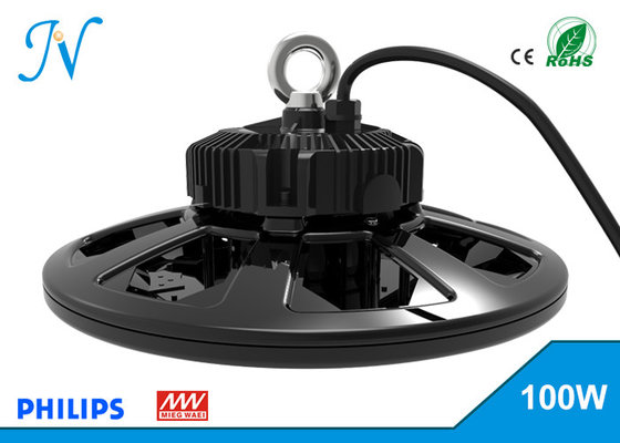 100W UFO LED High Bay Lights AC 90-305V With MEANWELL Driver , High Bay Led Lights