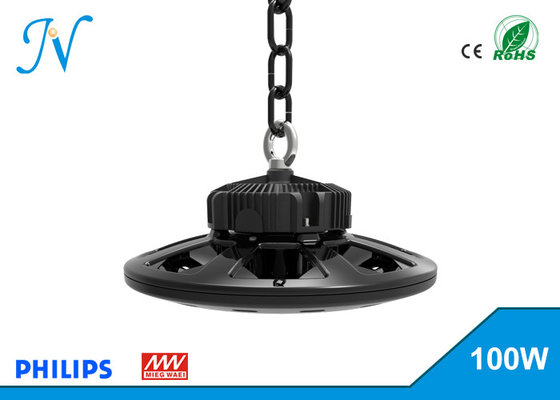 100W UFO LED High Bay Lights AC 90-305V With MEANWELL Driver , High Bay Led Lights