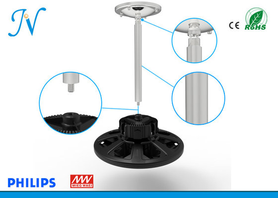 100W UFO LED High Bay Lights AC 90-305V With MEANWELL Driver , High Bay Led Lights