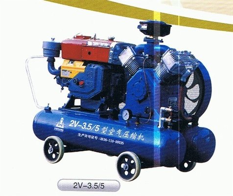 Kaishan 2V-3.5/5 2V-4/5 W-1.8/5 W-3/5 W-3.2/7 Diesel Rock Drill Mining Piston Compressor
