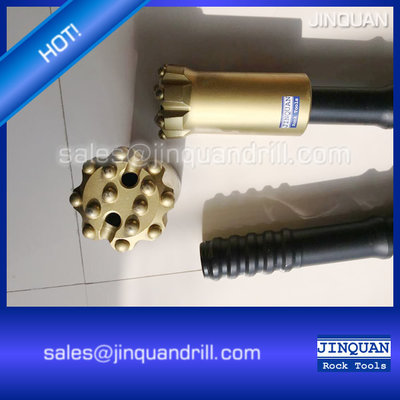 Tapered rods, Plug hole rods, Integral drill steels, threaded rods and button bits