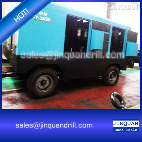 Kaishan Diesel Screw Portable Air Compressor with Cummins Engine LGCY-33/25 Air Compressor