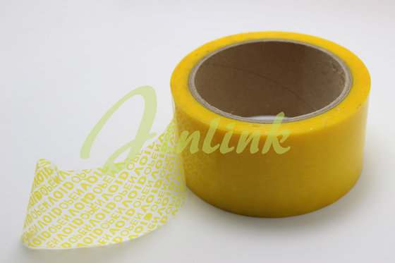 Warranty VOID If OPENED PET TAPE , tamper evident security tape,Partial transfer tape Factory,security tamper pack tape