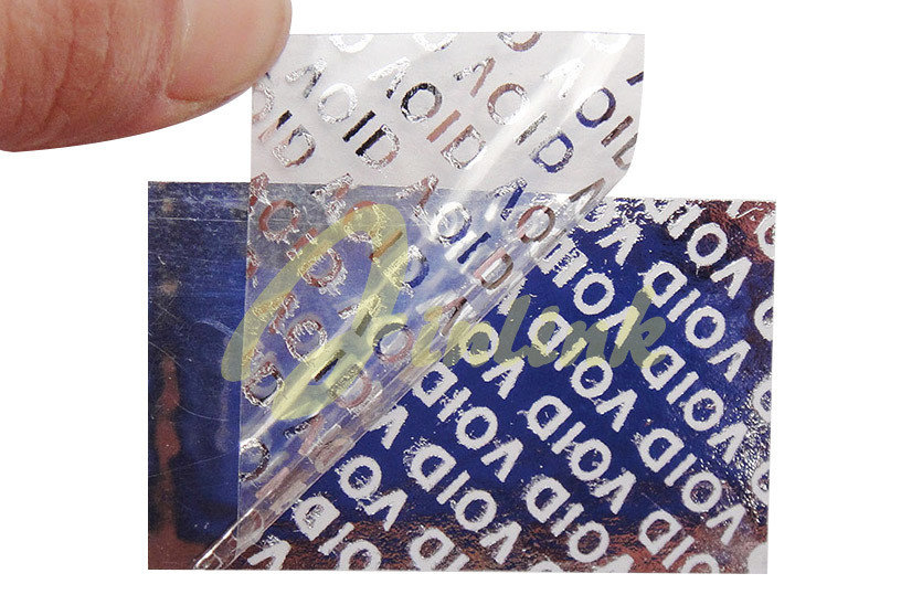 Partial Transfer Tamper Evident Security VOID Label Material,High residue tamper evident security label material