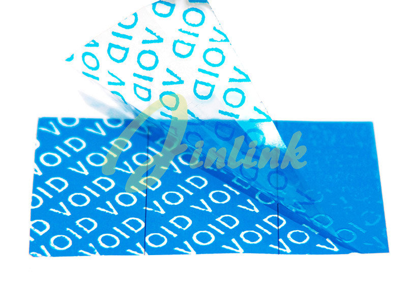 Full Transfer Tamper proof Security VOID Label Material, Full residue tamper evident void label material