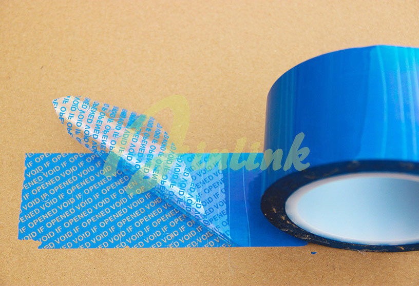 Total transfer Tamper evident security tape, Full transfer tamper proof void tape, Full residue Tamper evidnet void tape