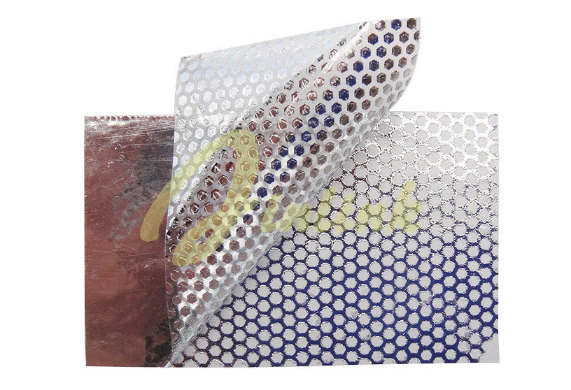 Silver Partial Residue Anti-counterfeit Security VOID Label Material, Glossy silver partial transfer metalized film