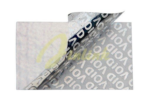 Holographic Tamper Evident Security VOID Label Material,Full residue VOID Label Material,Multi Color Void Label Material