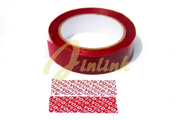 Tamper evident security tape with sequential number and perforation, Partial transfer Tamper Proof VOID security Tape