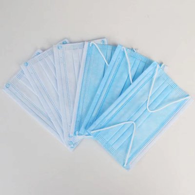 Customized 3 Layer Face Mask With Filter , 3 Ply Non Woven Face Mask Good Material