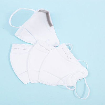 4 Ply White Kn95 Dust Mask , Non-Woven Fabric Kn95 Protective Mask Use Friendly