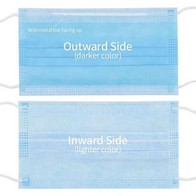 Anti Fog 3 Layer Face Mask , Breathable 3 Ply Mask For Personal Care