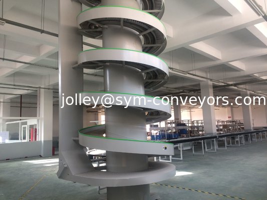 slat chain spiral conveyor;spiral conveyor system