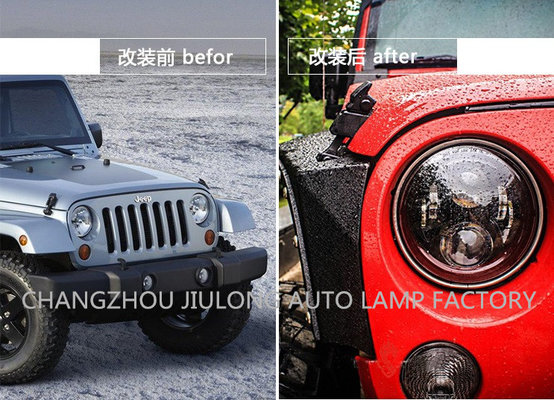 Automobile spare parts-J e e p Wrangler Parts-Head Lamp Generation II DOT test passed,LED,Black