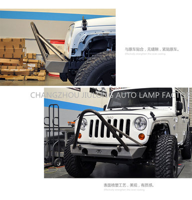 J e e p auto parts-Wrangler Auto parts-Front Bumper Posion Spyder Brand Jolung Black