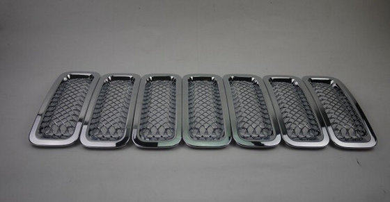 Car Mesh Grille Chrome Light Circle of Grille for Jeep Patriot 2011+