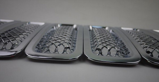 Car Mesh Grille Chrome Light Circle of Grille for Jeep Patriot 2011+
