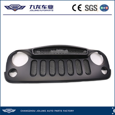 Jolung Off Road Grille-Jeep Wrangler Ghost Grille-Front Mesh Grill for JEEP Wrangler-ABS Plastic Black Grille