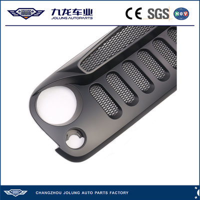 Jolung Off Road Grille-Jeep Wrangler Ghost Grille-Front Mesh Grill for JEEP Wrangler-ABS Plastic Black Grille