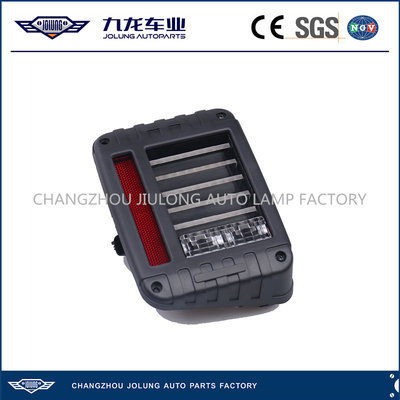LED Tail Lamp for 07+ Jeep Wrangler-Different Signal lights for Reverse Running Turn,Black