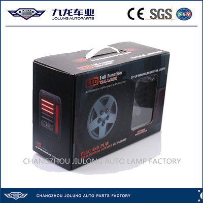 LED Tail Lamp for 07+ Jeep Wrangler-Different Signal lights for Reverse Running Turn,Black