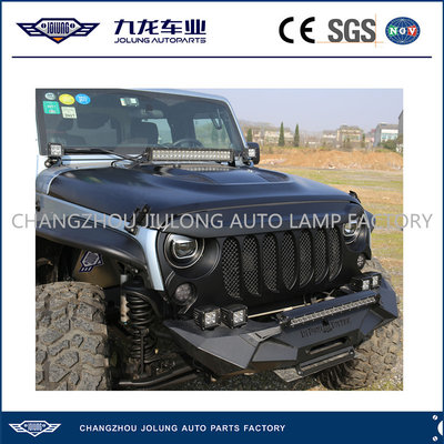 Warcraft Grille for 07+ Jeep Wrangler-ABS Plastic Black Wrangler Warcraft Grille,Black