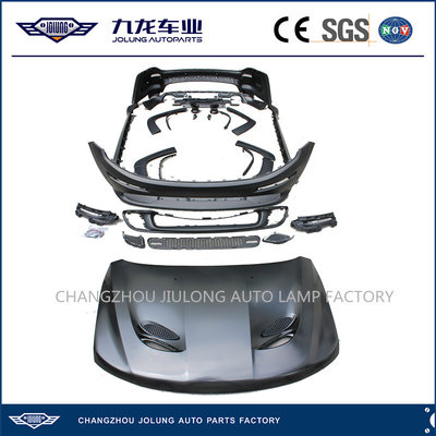 4x4 SRT 8 Body Kit with Hood Assembly Car Exterior Parts for 2014 Jeep Grand Cherokee,Black