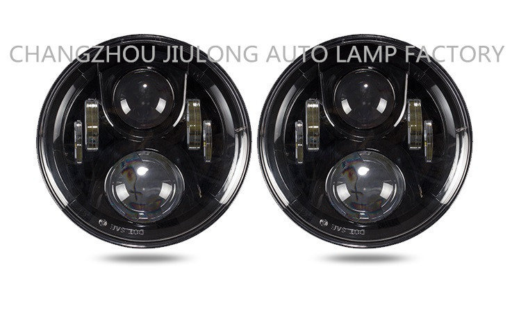 Automobile spare parts-J e e p Wrangler Parts-Head Lamp Generation II DOT test passed,LED,Black