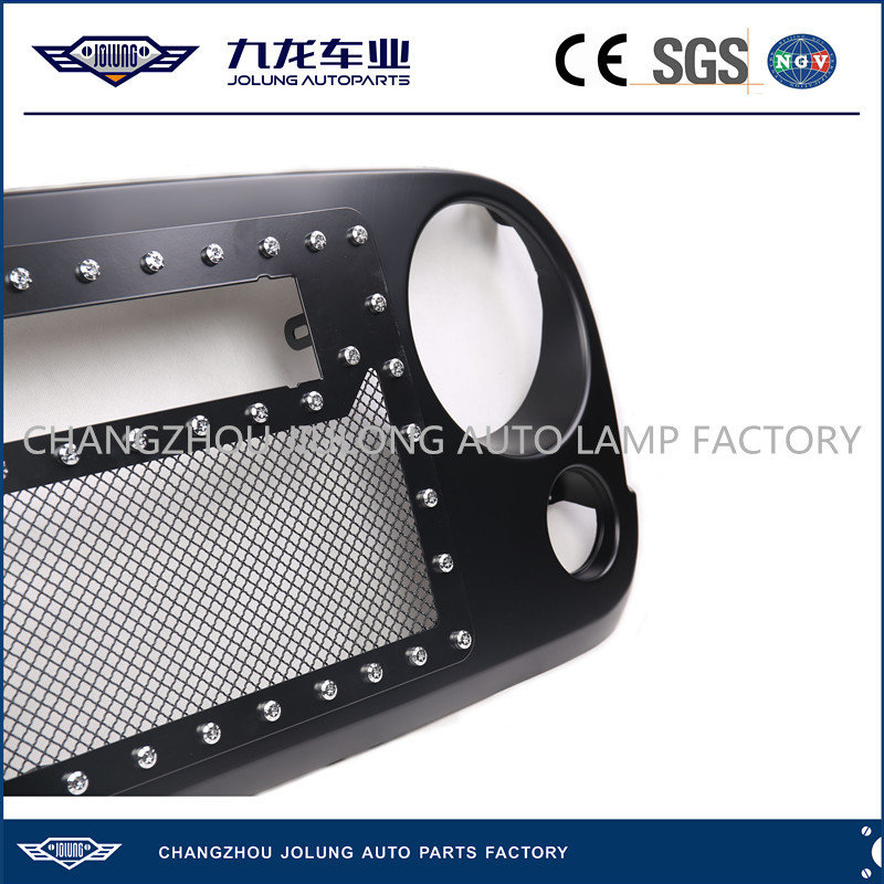 Front Grille for off road wrangler 2007-ABS Paramount grille with mesh
