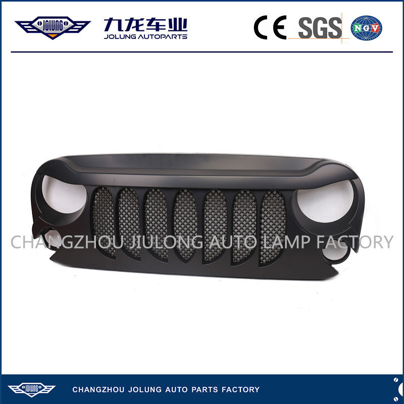 Warcraft Grille for 07+ Jeep Wrangler-ABS Plastic Black Wrangler Warcraft Grille,Black