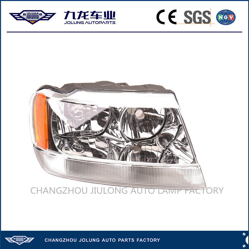 JOLUNG Jeep Car Accessories Head Lamp for Grand Cherokee OEM 55155576AG/55155577AG