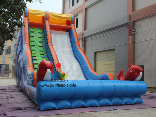 Outdoor Cartoon Shark Inflatable Slide strong pvc giant water slide for sale slide-166