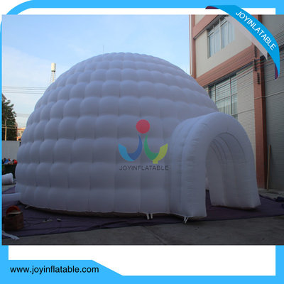 Diameter 10M Oxford Inflatable Dome Tent with LED Light