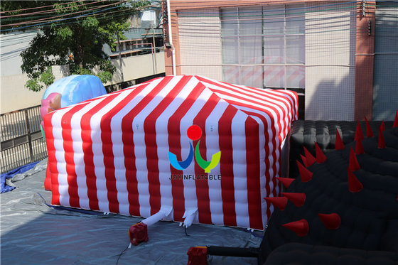 Joyinflatable Brand Promotion Activity OXford Cube Silvery inflatable air tent For The Party Event