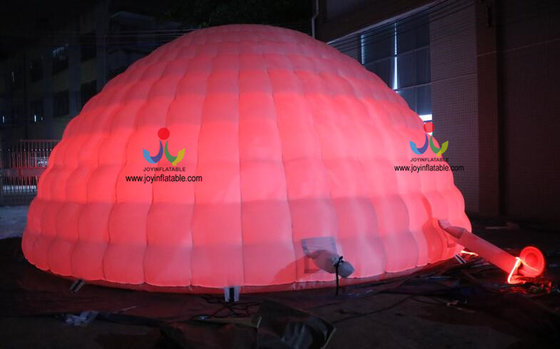Dia 8M Color Changing Inflatable Tent with Led, Outdoor Party Inflatable Dome Tent with Led Light