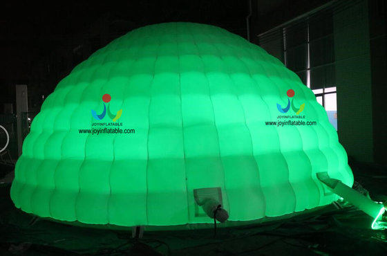 Dia 8M Color Changing Inflatable Tent with Led, Outdoor Party Inflatable Dome Tent with Led Light