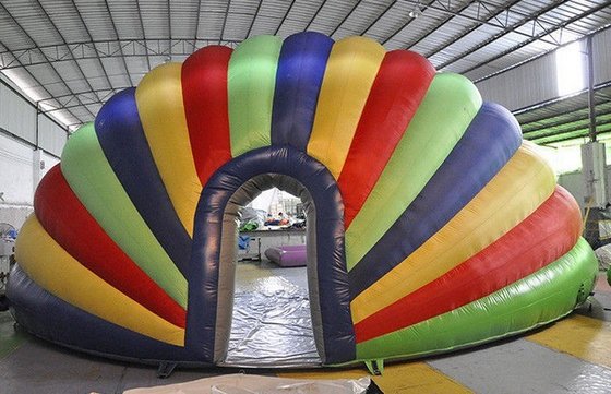 Colorful PVC Tarpaulin Inflatable Shell Tent for Party , Inflatable Shell Shaped Event Tent