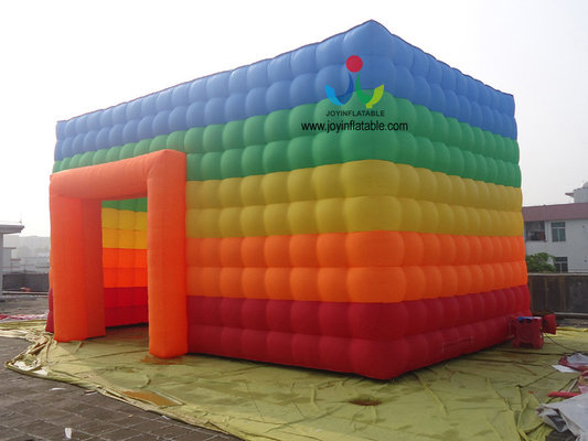 8X4M Colorfuly/ rainbow color Inflatable /Blow Up Tent for the Outside Event with blower